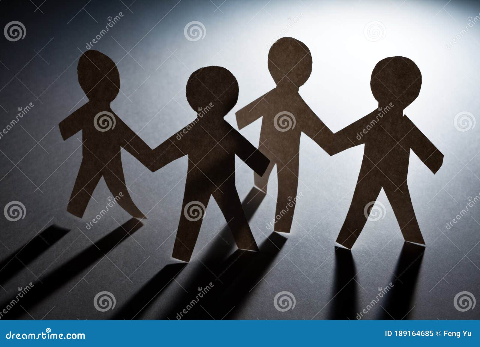 Paper Chain Men stock image. Image of paper, togetherness - 189164685