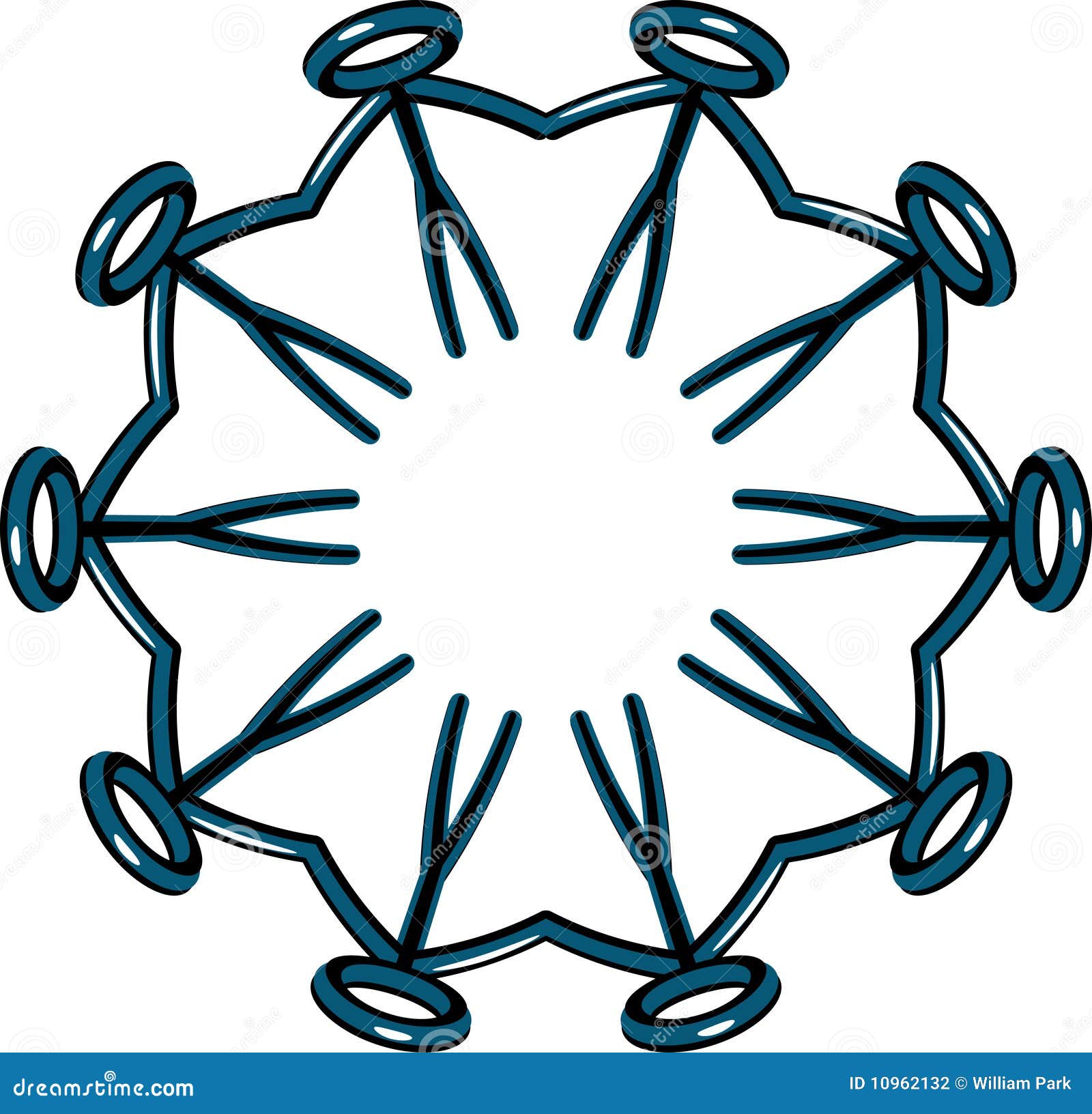 Paper chain people stock vector. Illustration of businessman - 10962132