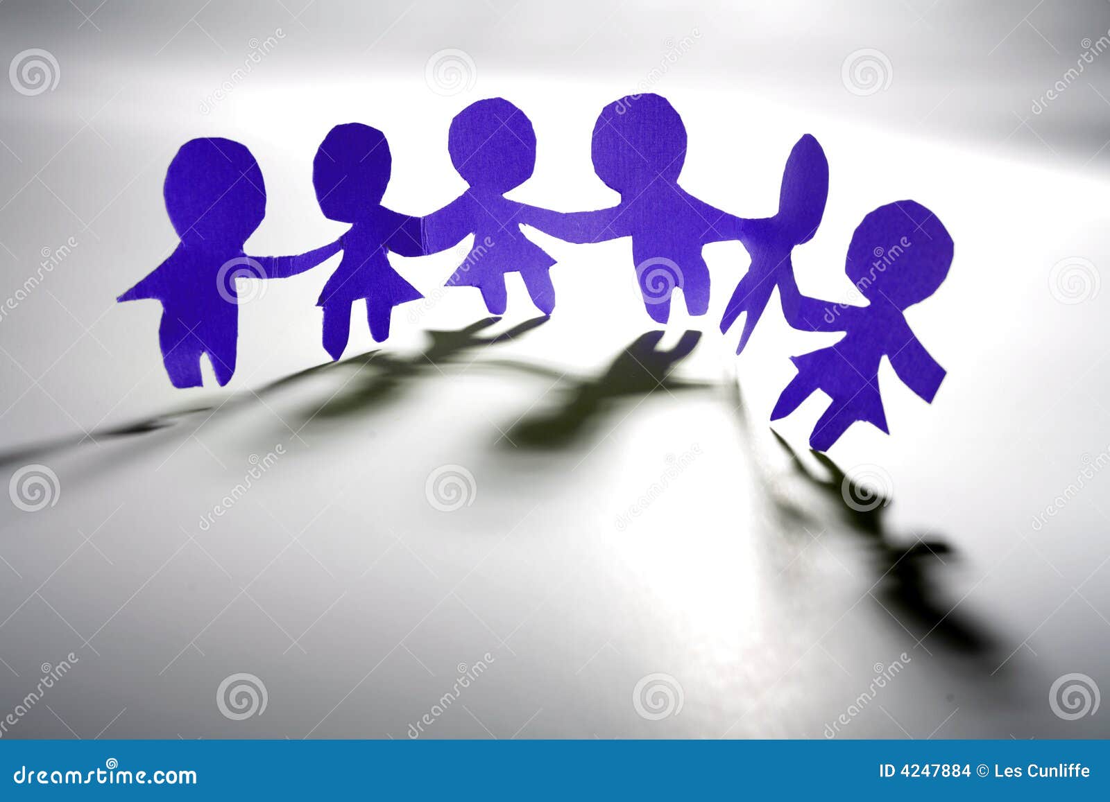 Paper-chain people stock photo. Image of friends, cooperative - 4247884