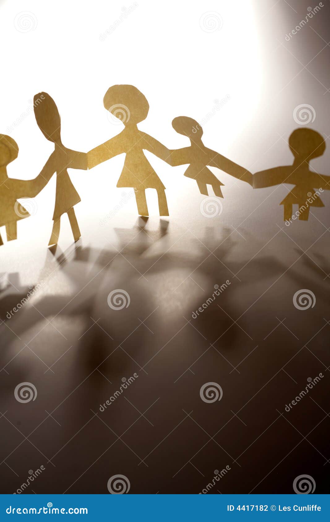 Paper-chain people stock photo. Image of friends, contact - 4417182