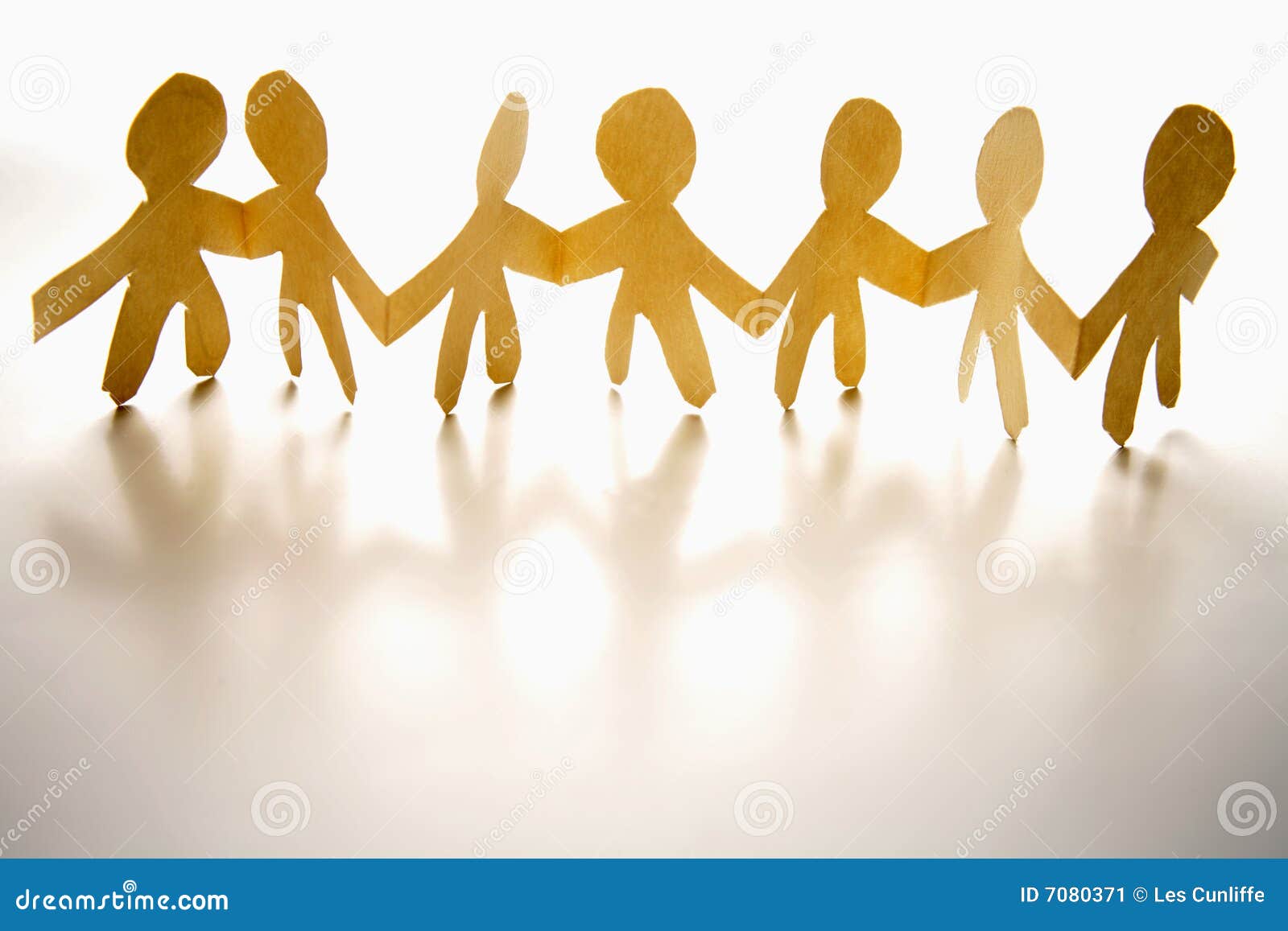 Paper chain people stock image. Image of concept, figures - 7080371