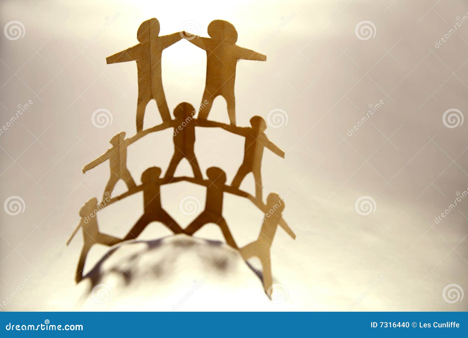 Paper chain people stock photo. Image of idea, metaphor - 7316440