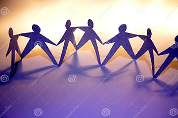 Paper-chain people stock image. Image of figures, conceptual - 9912463