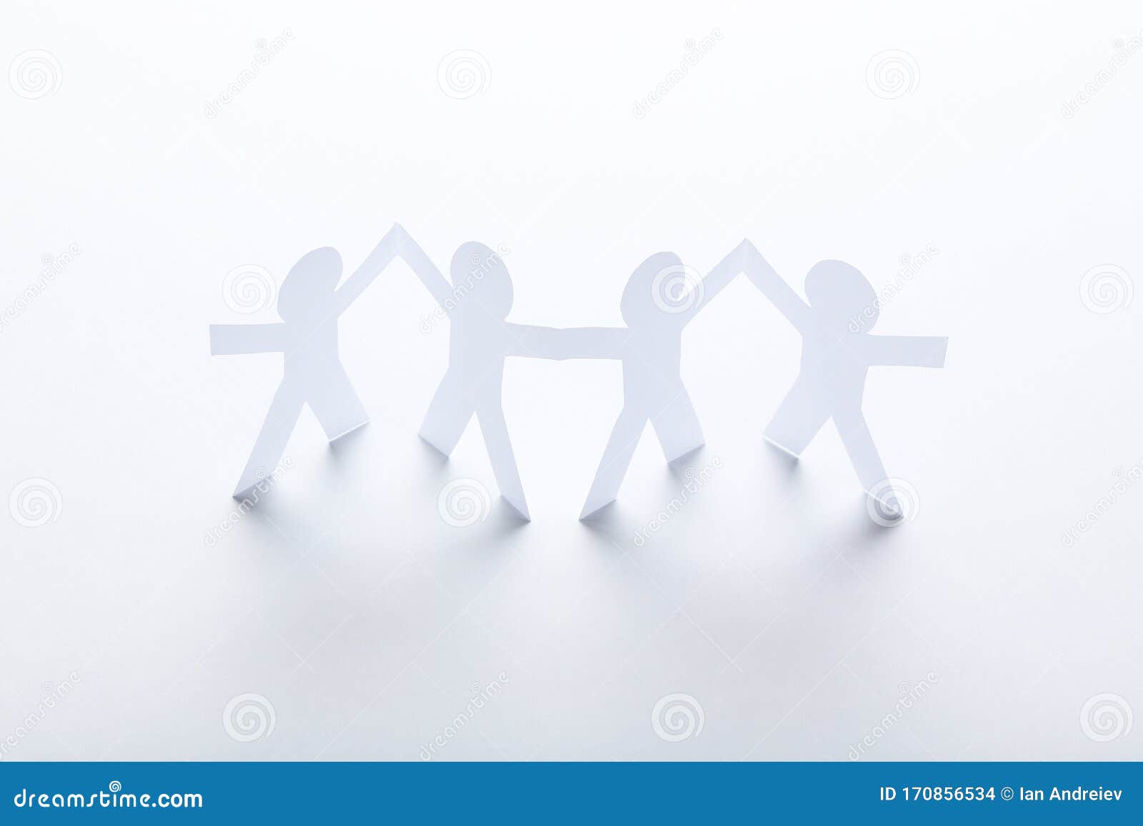 Paper chain people stock photo. Image of human, paper - 170856534