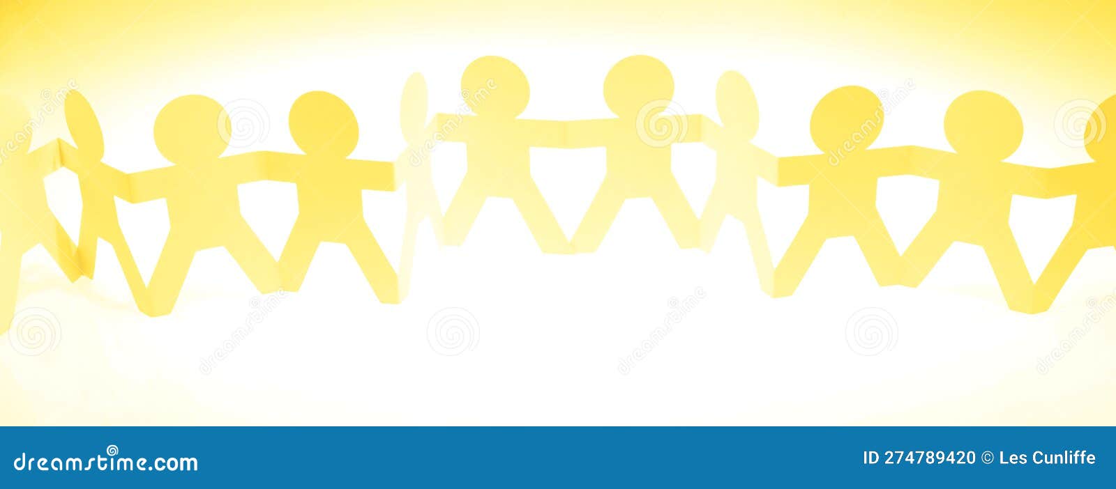 Paper chain team stock photo. Image of bonding, companionship - 274789420