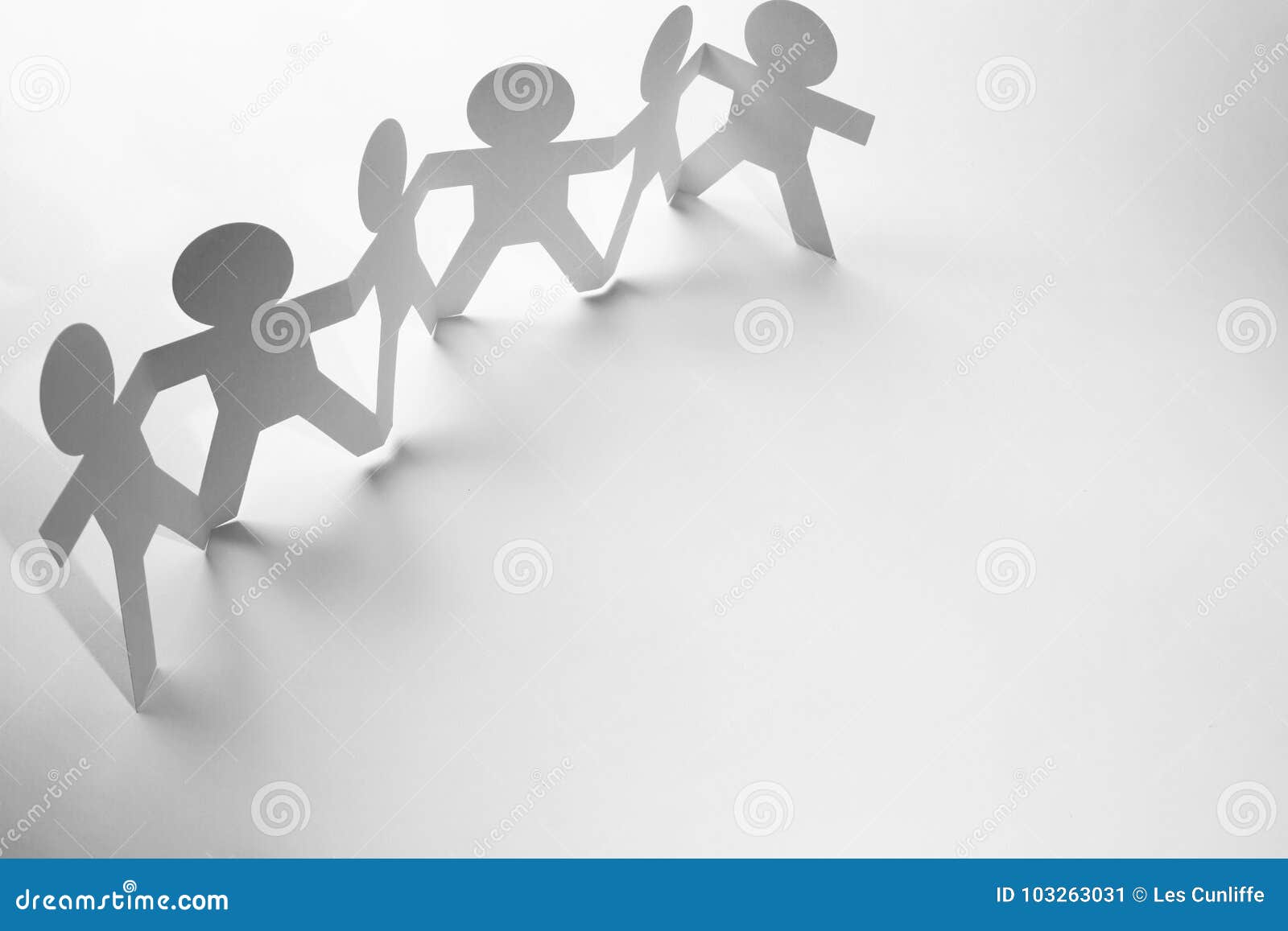 Paper chain team stock image. Image of friendship, photograph - 103263031
