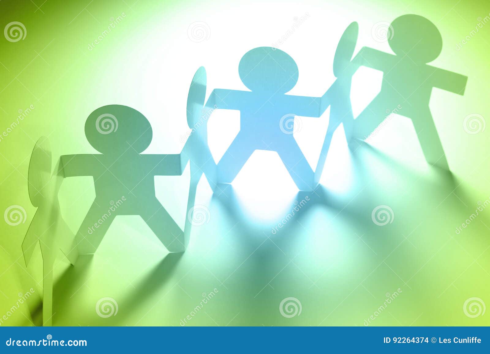 Paper chain team stock photo. Image of photograph, concept - 92264374