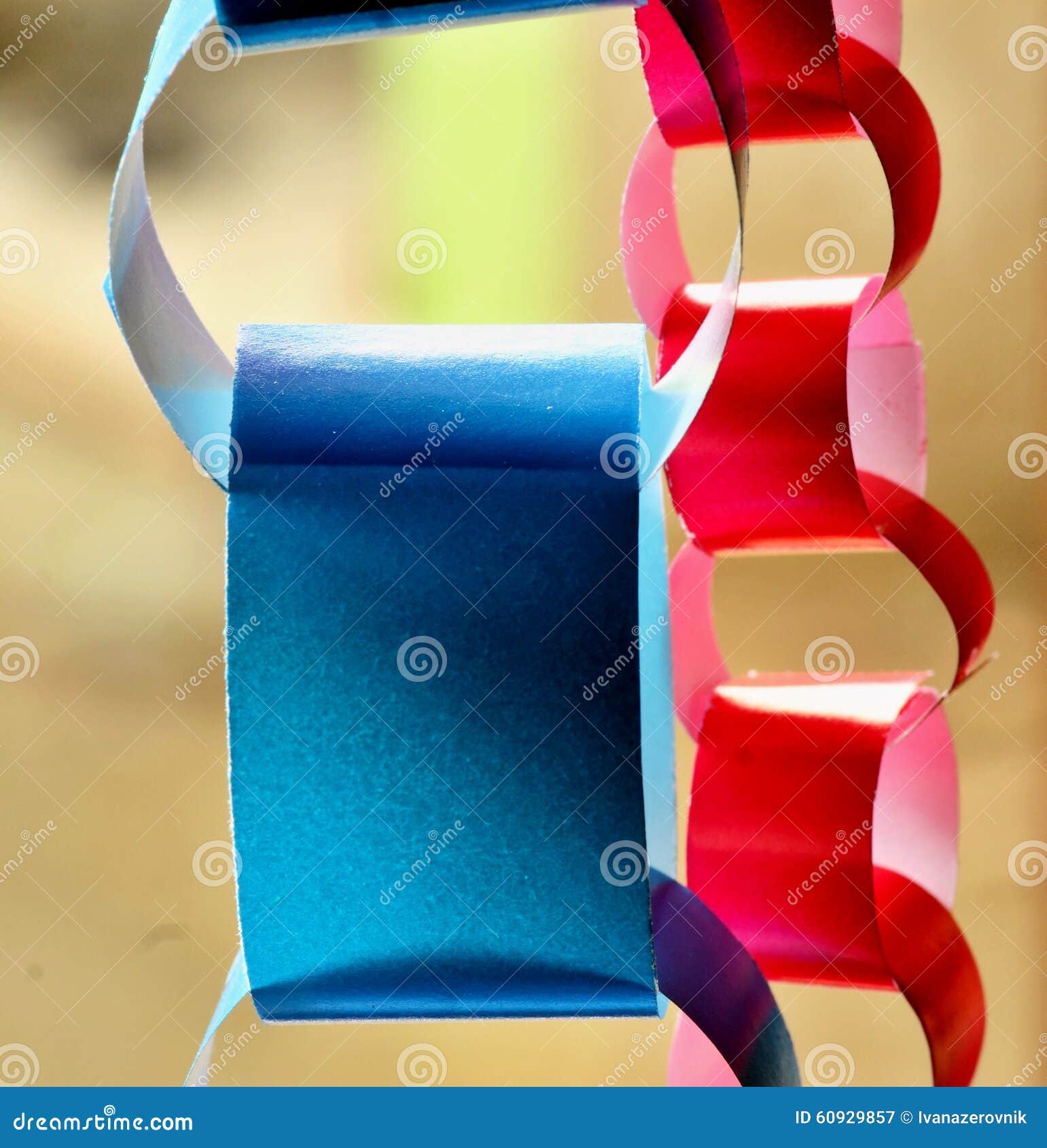 Paper chains stock image. Image of colors, decorative - 60929857