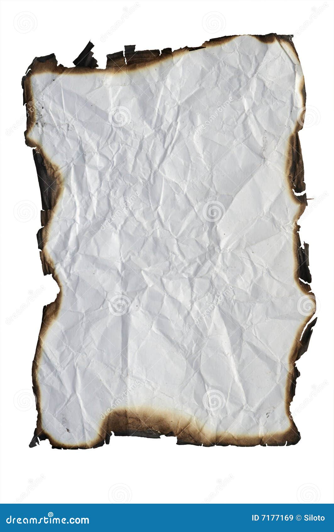 Paper With Charred Edges Royalty Free Stock Images - Image: 7177169