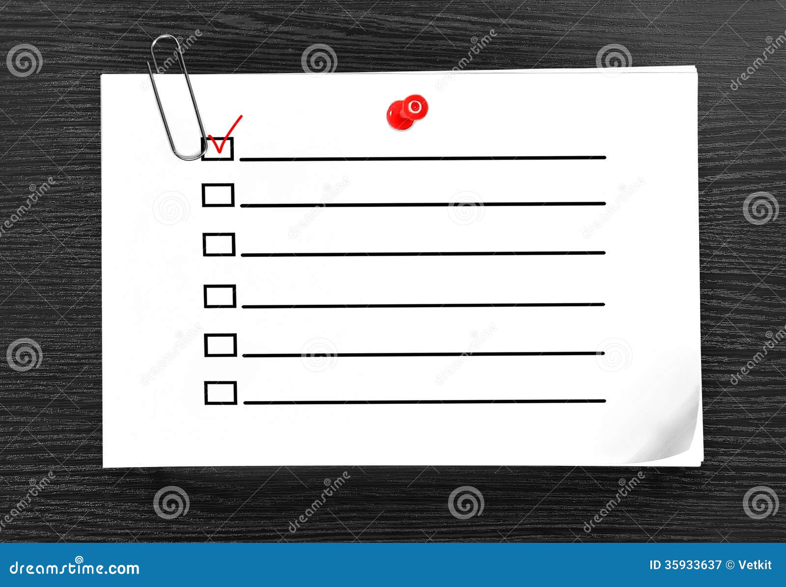 Paper with check box stock image. Image of table, analyzing - 35933637