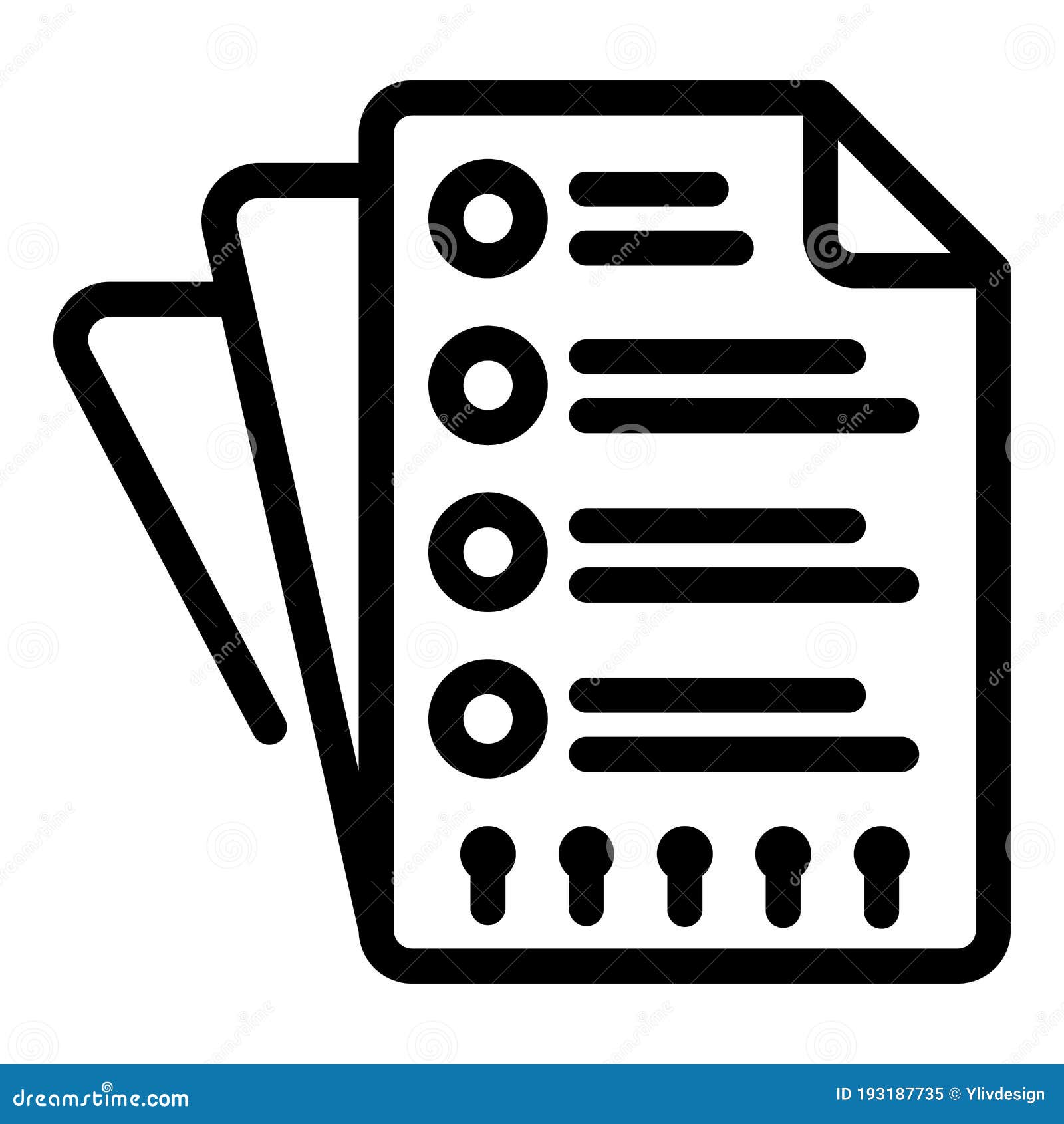 Paper Checklist Vector Concept Linear Minimal Icon Or Sign ... Paper Checklist Vector Concept Linear Minimal Icon Or Sign ...