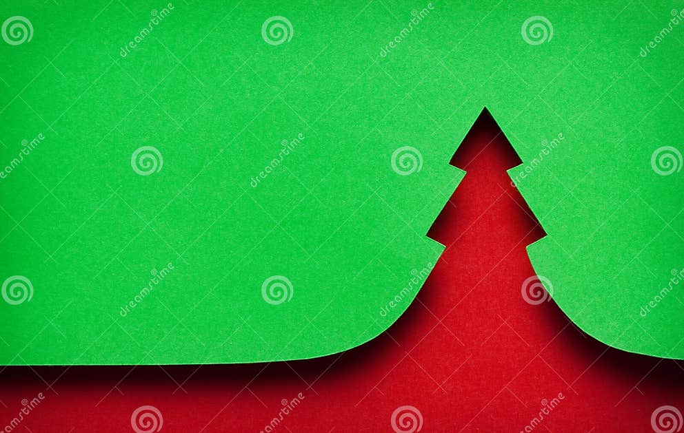 Paper Christmas tree stock image. Image of winter, christmas - 61718167