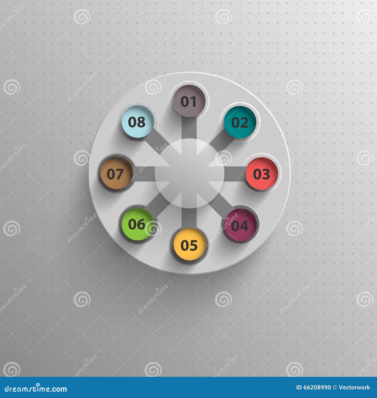 Paper Circle Diagram for Business Presentations Stock Vector ...