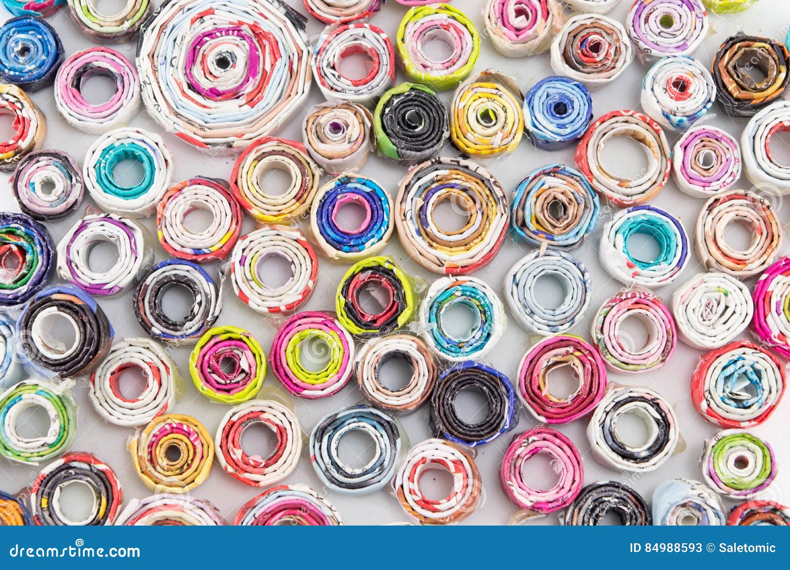 Paper Circles Colorful Handmade Background Stock Image - Image of retro ...