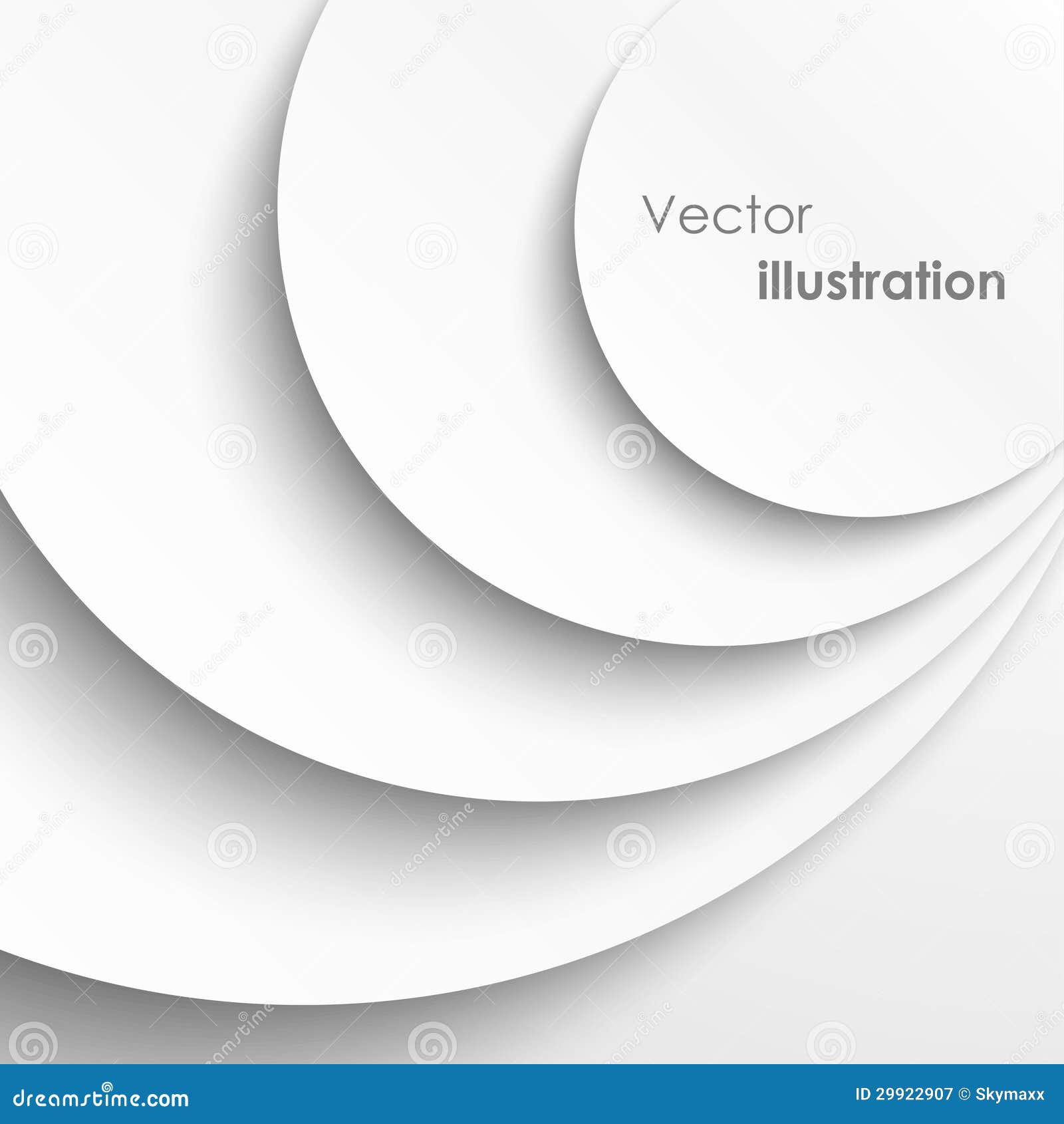 Paper Circles with Drop Shadows Background Stock Vector - Illustration ...