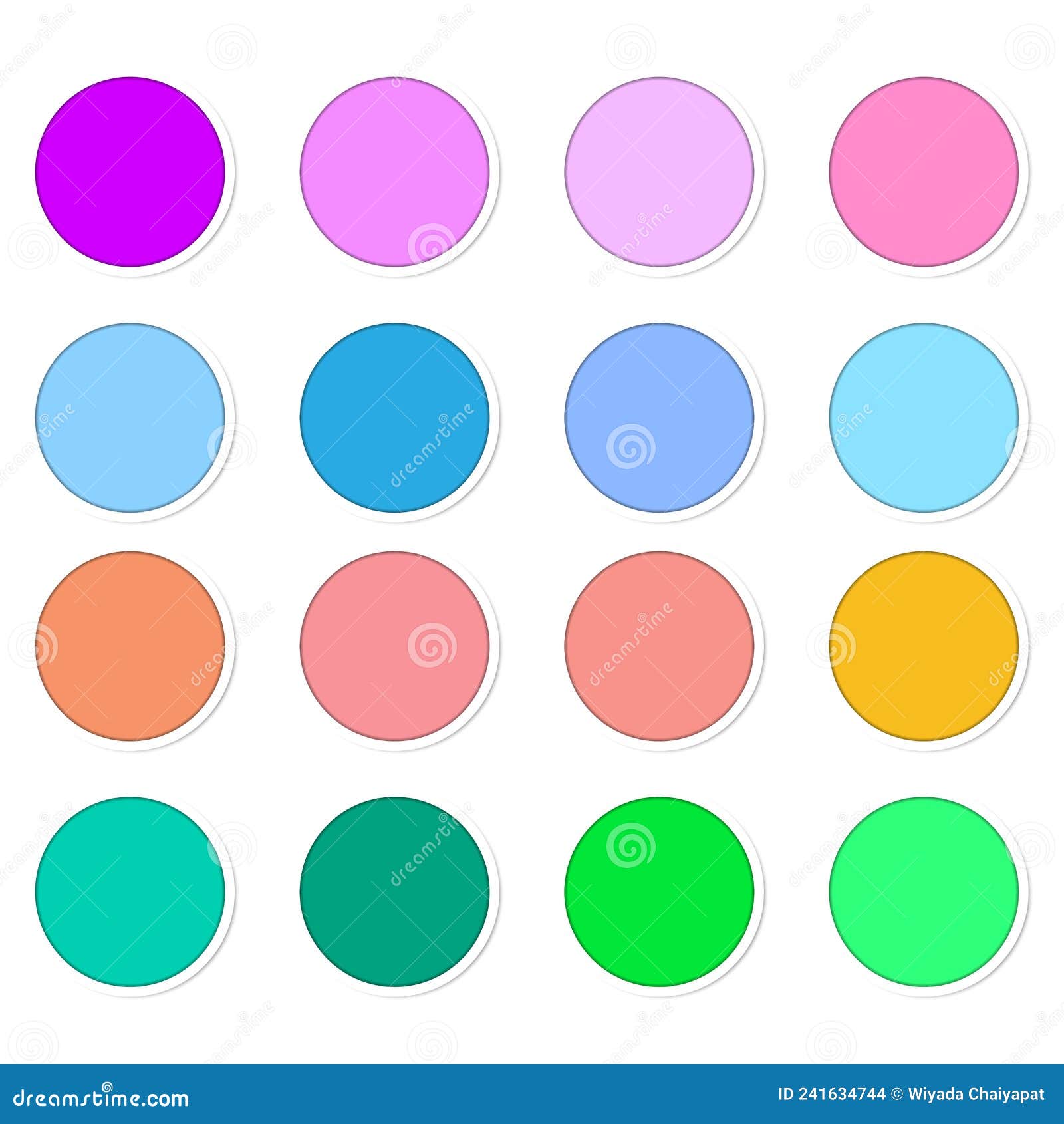 The Paper Circles Inside are Brightly Colored Stock Vector ...