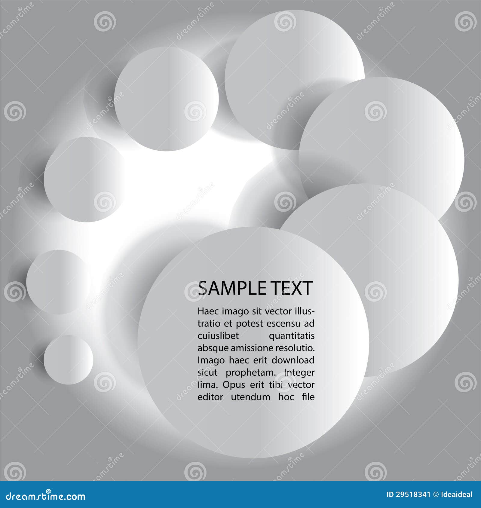 Paper circles template stock illustration. Illustration of abstract ...