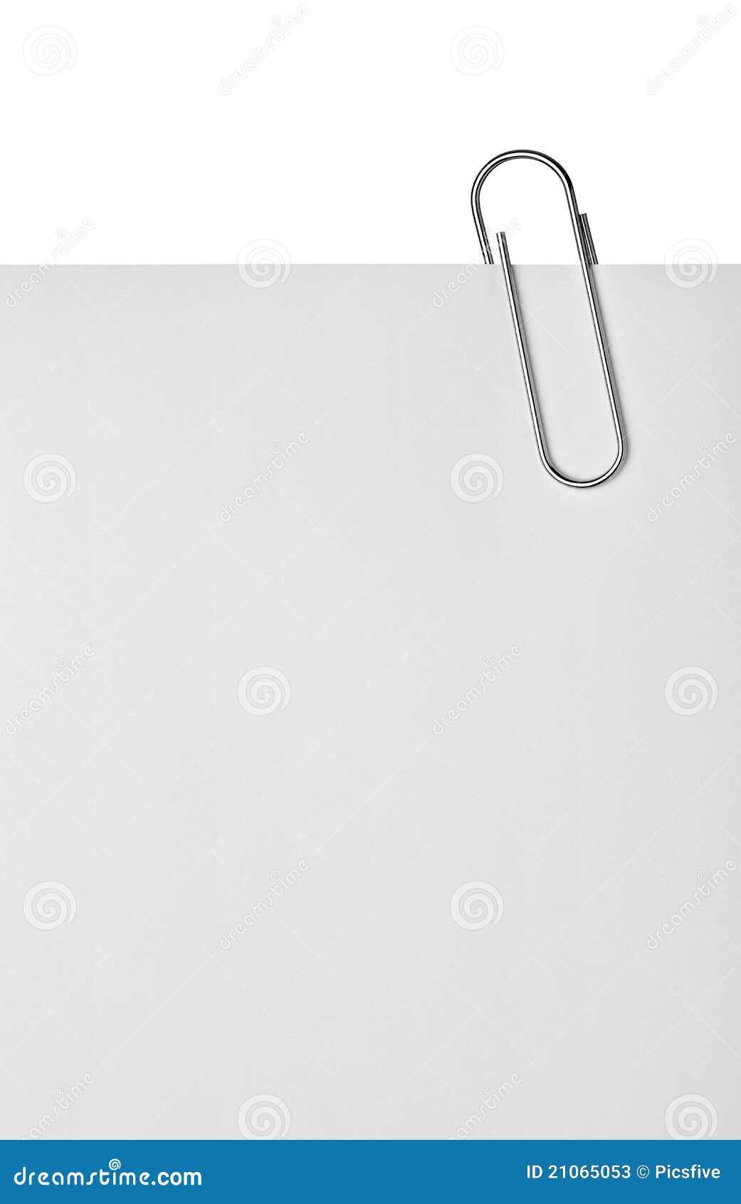 Paper clip stock image. Image of blank, filing, empty - 21065053