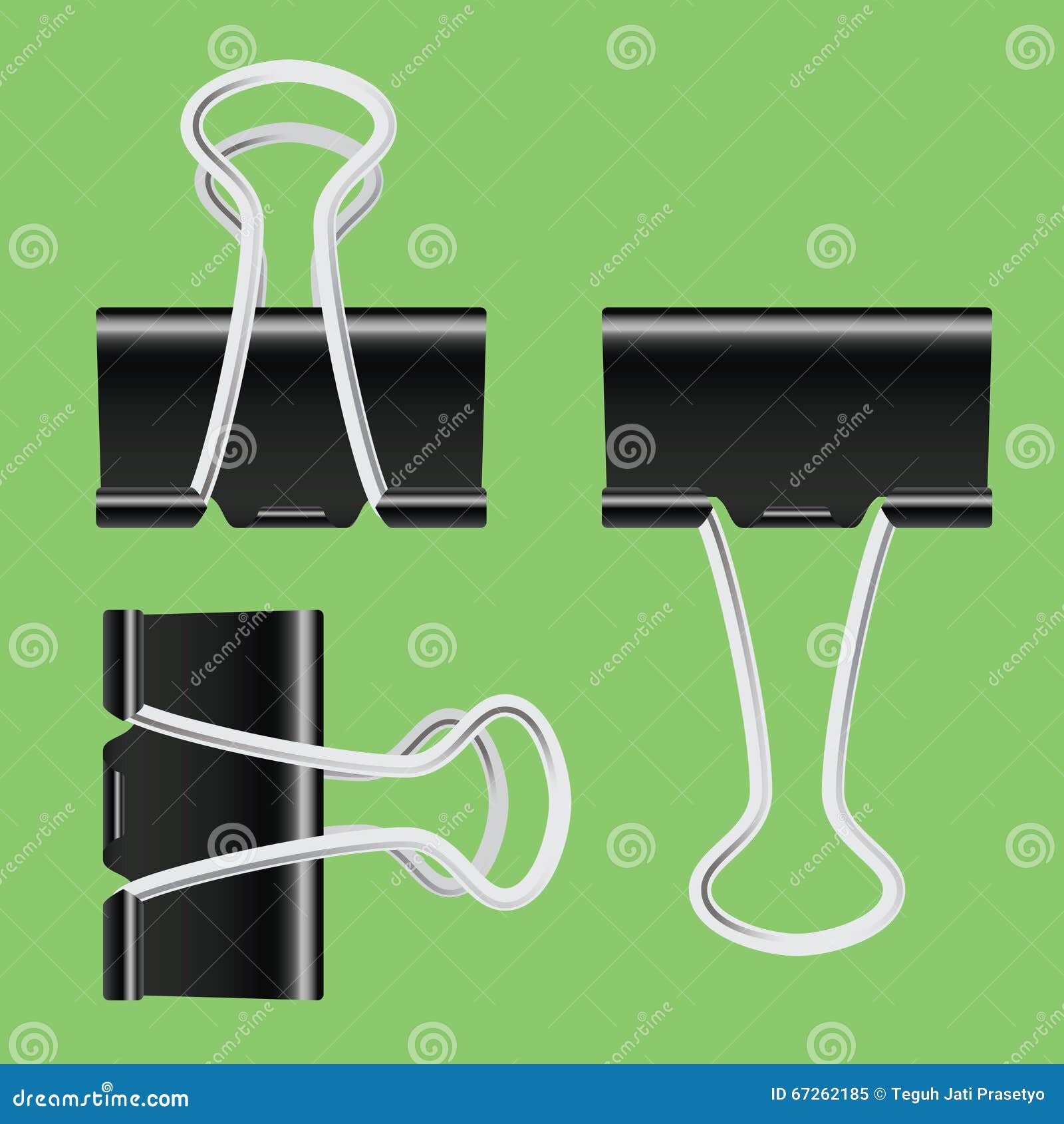 Paper Clip Big To Hold Document Together Stock Vector - Illustration of ...