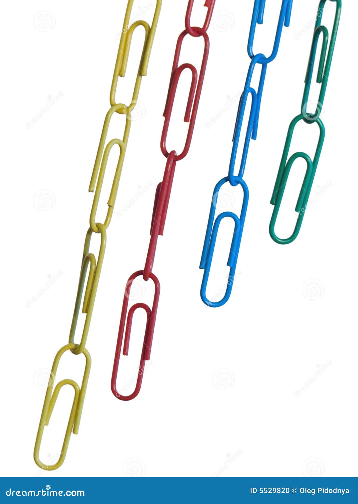 Paper clip chain stock photo. Image of work, document - 5529820