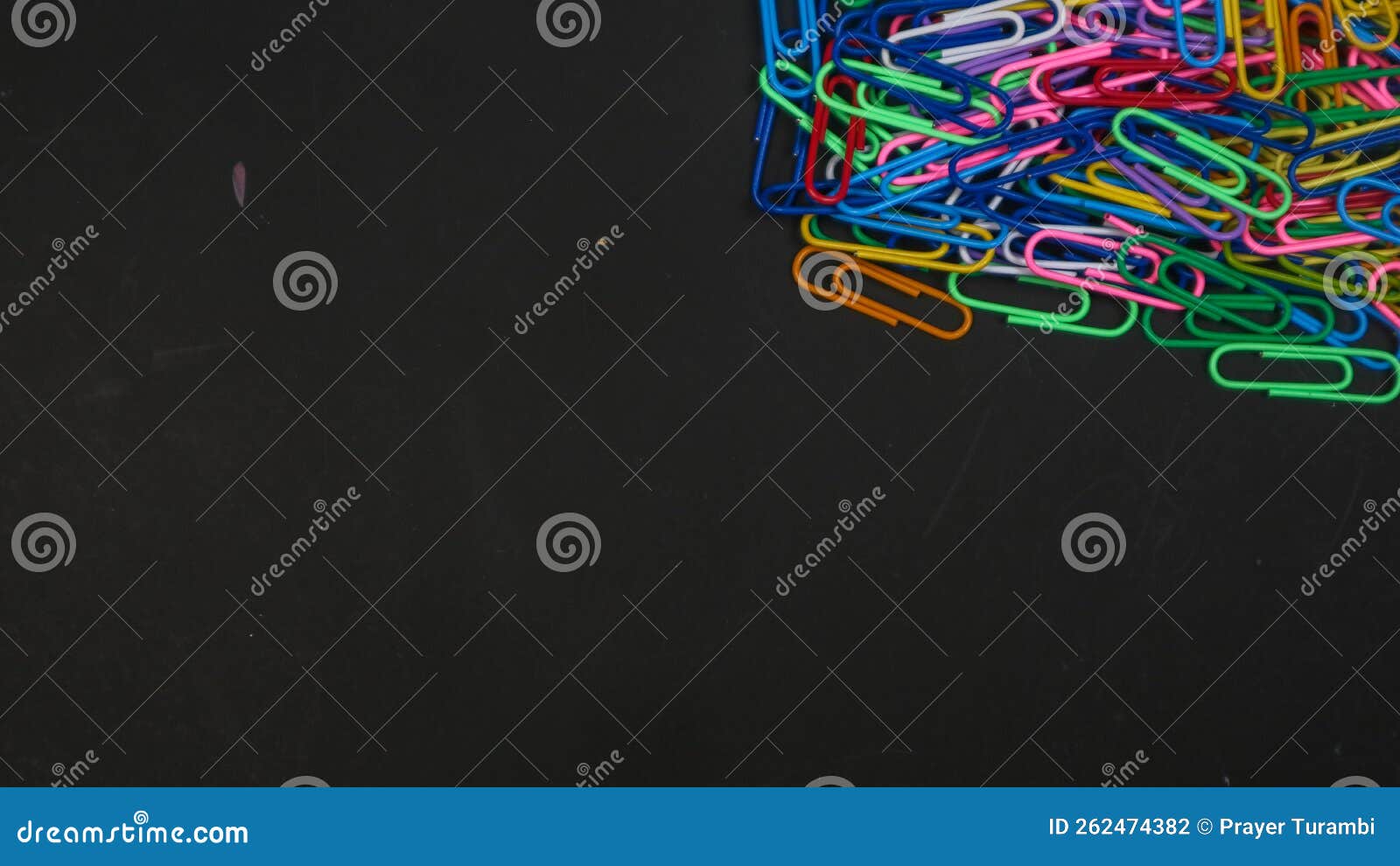 Paper Clip Isolated on a Black Background Stock Photo - Image of ...