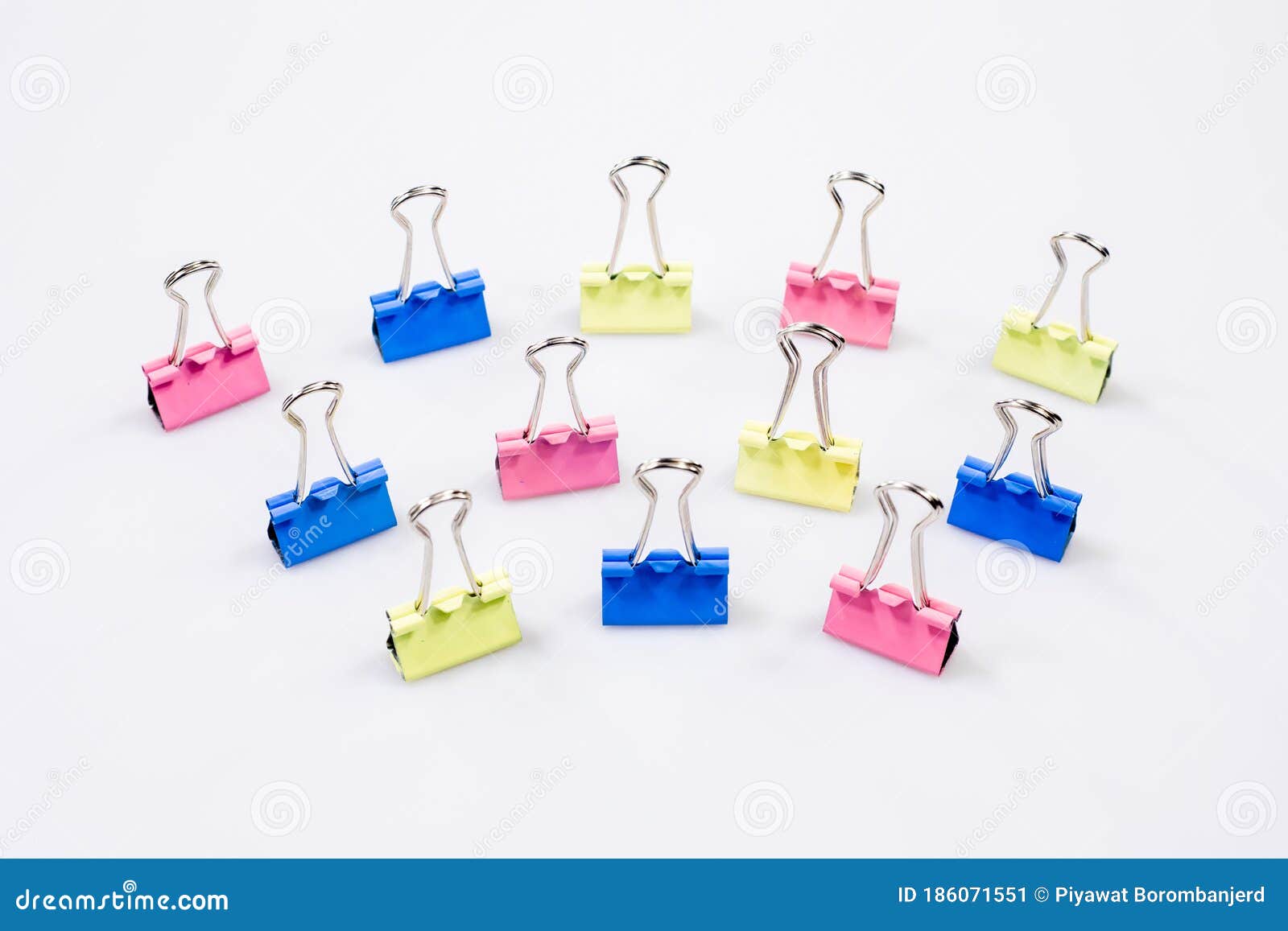 Paper Clip on White Background Stock Image - Image of paper, note ...