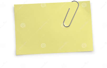 Paper Clip & Memo stock photo. Image of reminder, background - 7591600