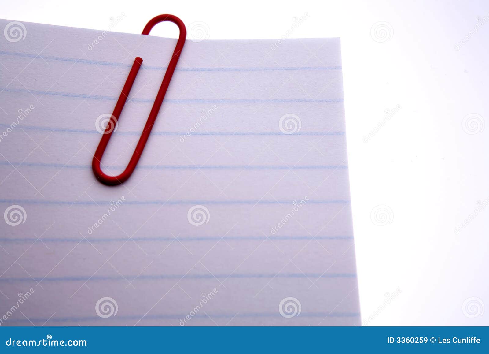Paper Clip With Paper Royalty Free Stock Images - Image: 3360259