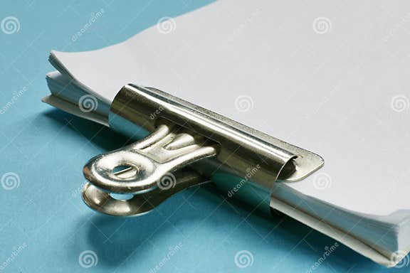Paper clip and paper stock photo. Image of silver, note - 599020