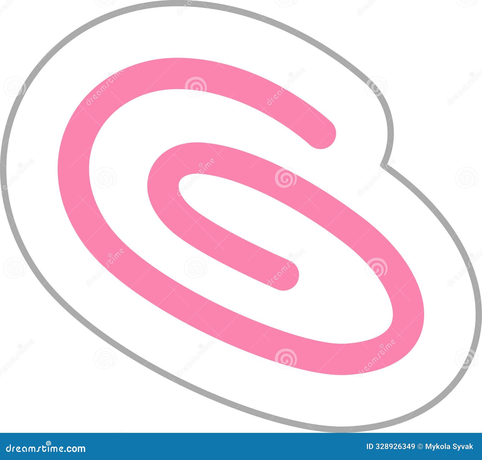 Paper Clip Sticker stock illustration. Illustration of vector - 328926349