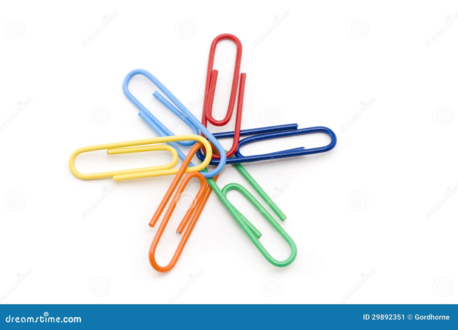 Paper Clip Teamwork stock image. Image of colorful, file - 29892351