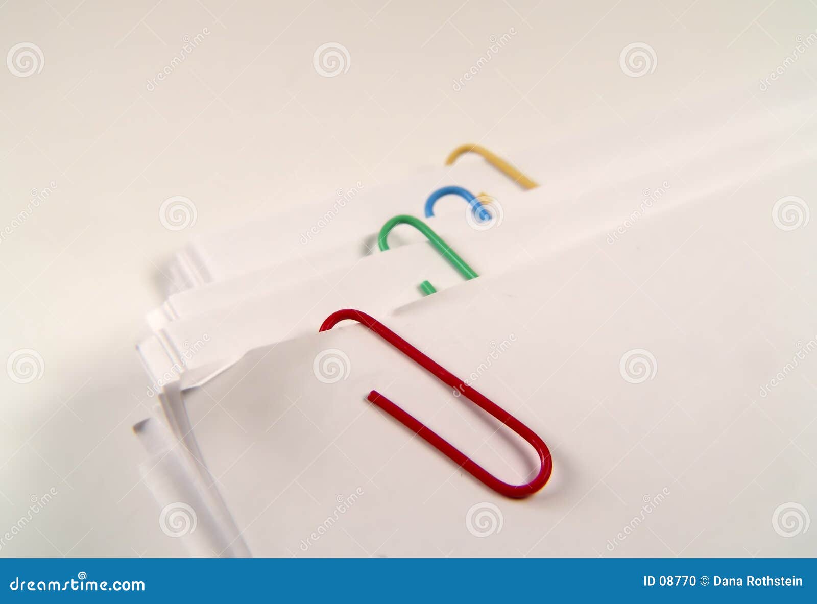 Paper clips stock photo. Image of notes, paper, paperwork - 8770