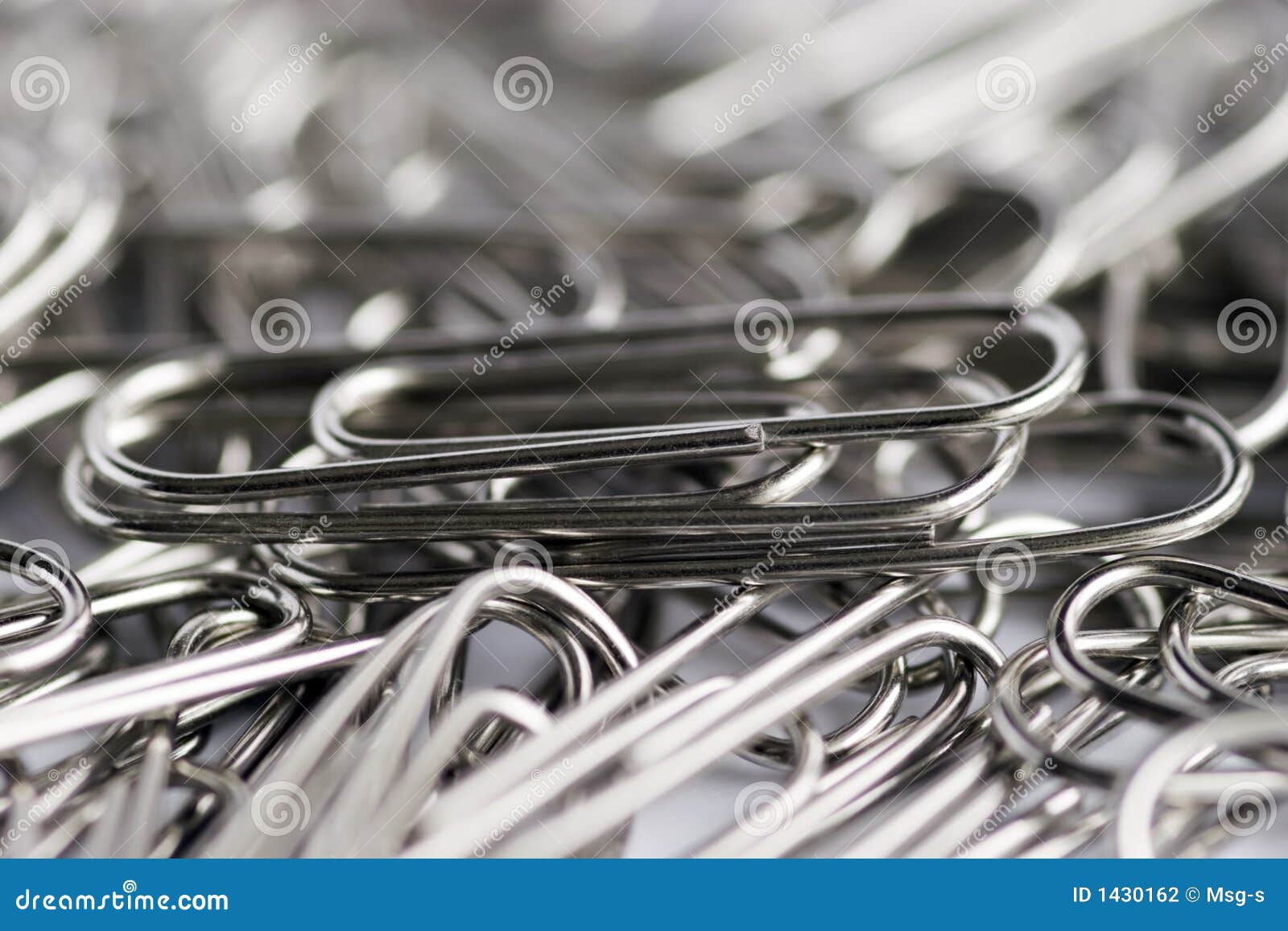 Paper clips stock photo. Image of connected, clips, paper - 1430162