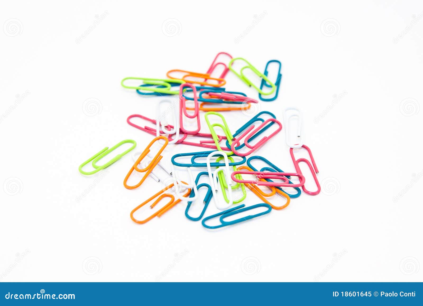 Paper clips stock image. Image of school, office, stack - 18601645