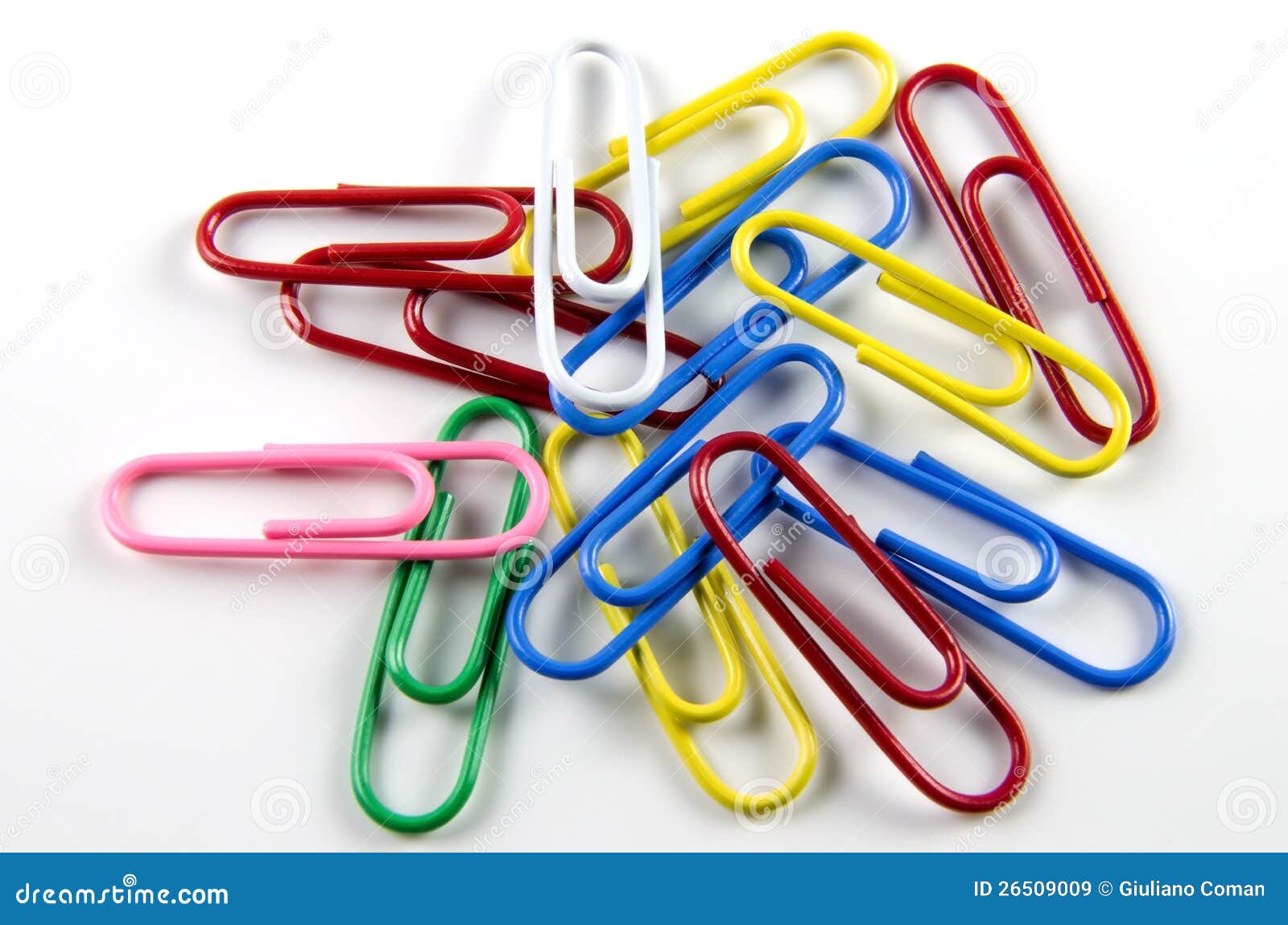 Paper clips stock image. Image of equipment, paper, blue - 26509009