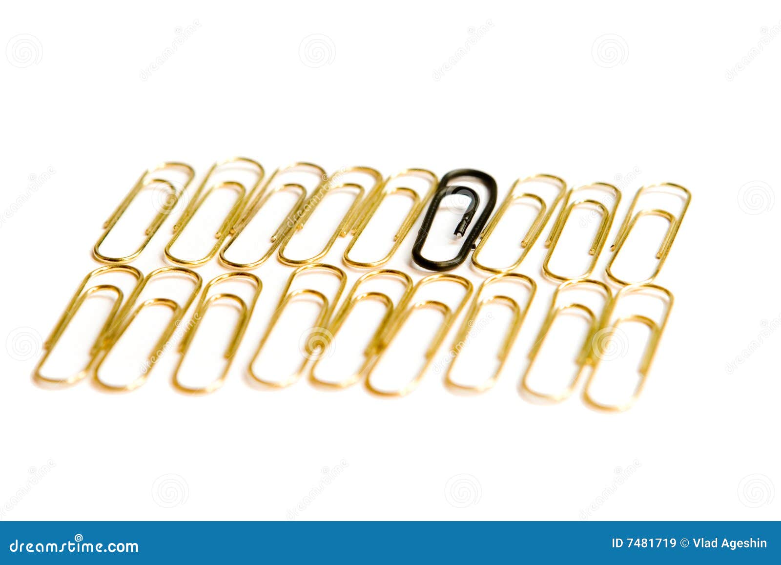 Paper clips stock image. Image of clip, wire, shape, attached - 7481719