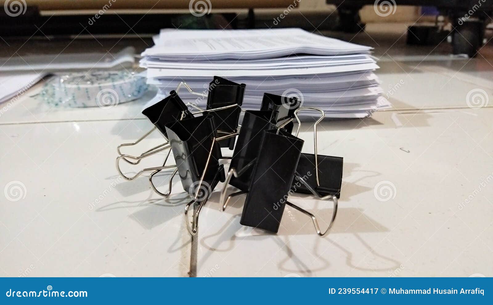 Paper Clips Arranged Together, Paper Background Stock Image - Image of ...