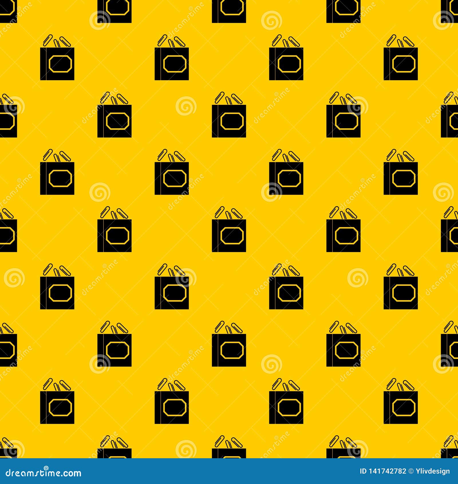 Paper Clips Box Pattern Vector Stock Vector - Illustration of office ...