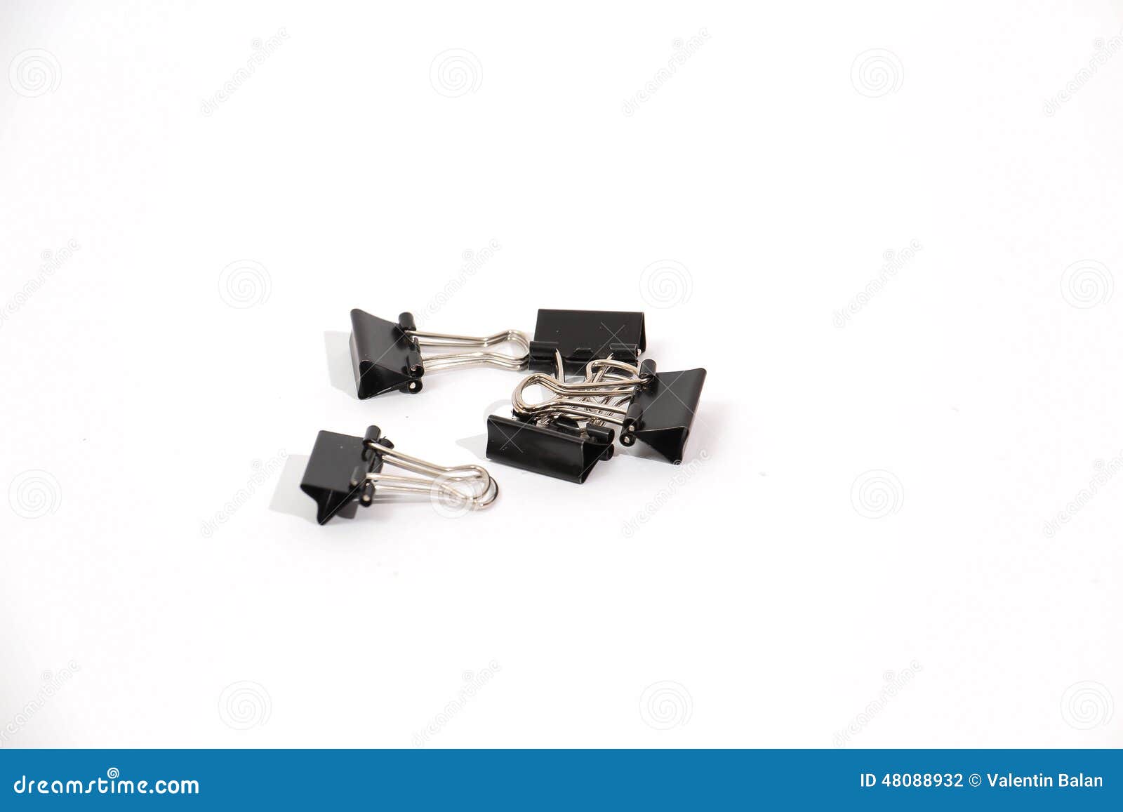 Paper Clips stock photo. Image of black, copy, macro - 48088932
