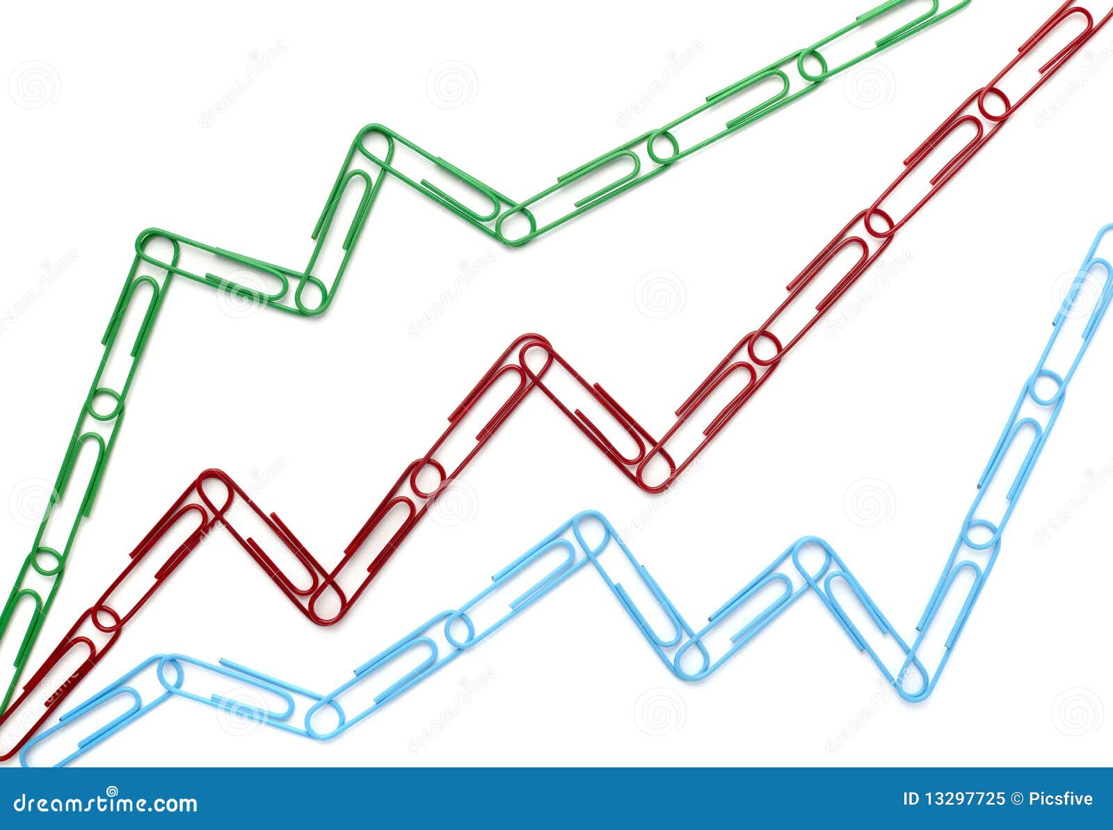 Paper Clips Chart Graph Finance Business Stock Image - Image of clip ...