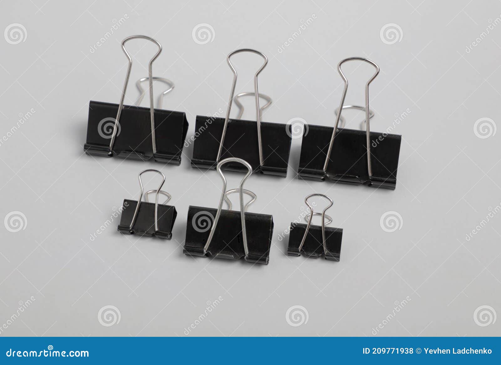 Paper Clips of Different Sizes are on the Table Stock Photo - Image of ...