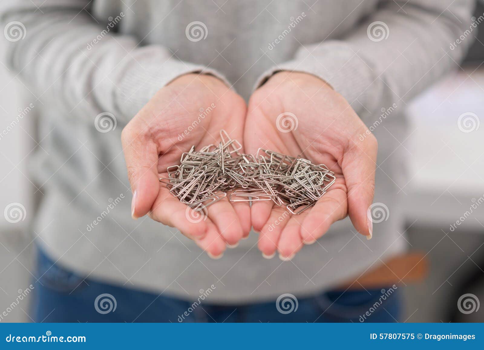 Paper clips stock image. Image of manager, steel, bunch - 57807575