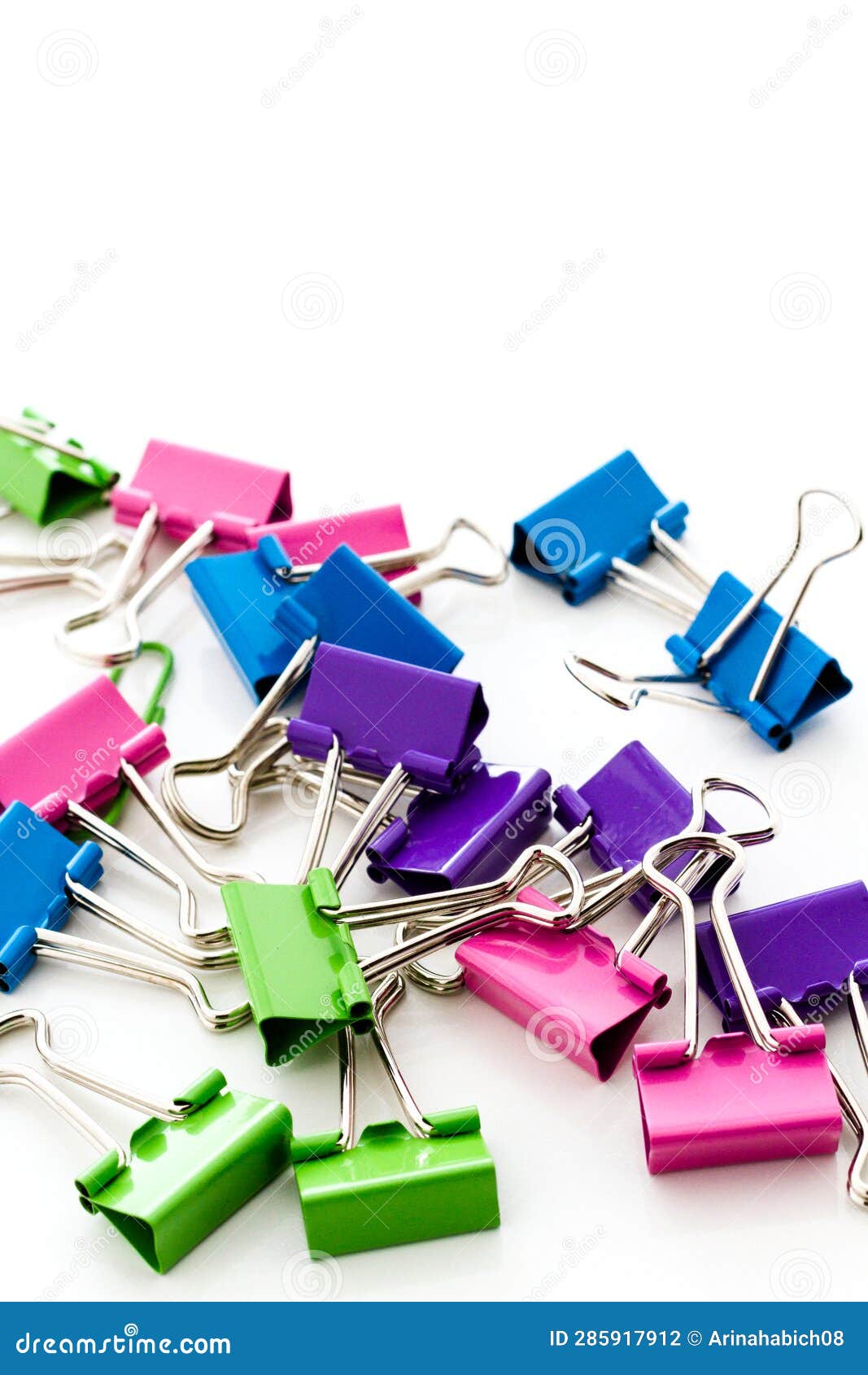 Paper clips stock photo. Image of white, paper, together - 285917912