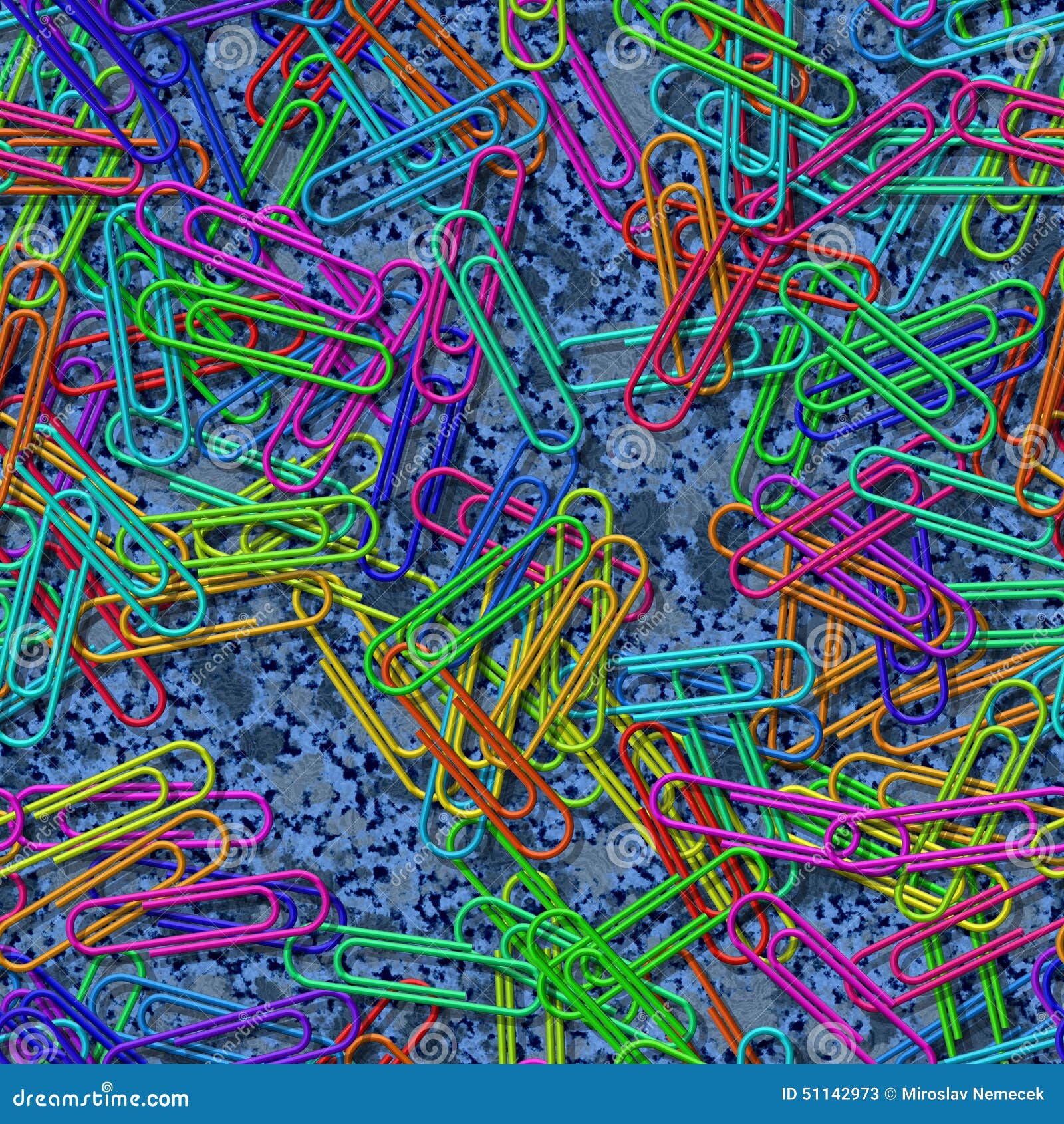 Paper Clips Seamless Generated Texture Background Stock Illustration ...