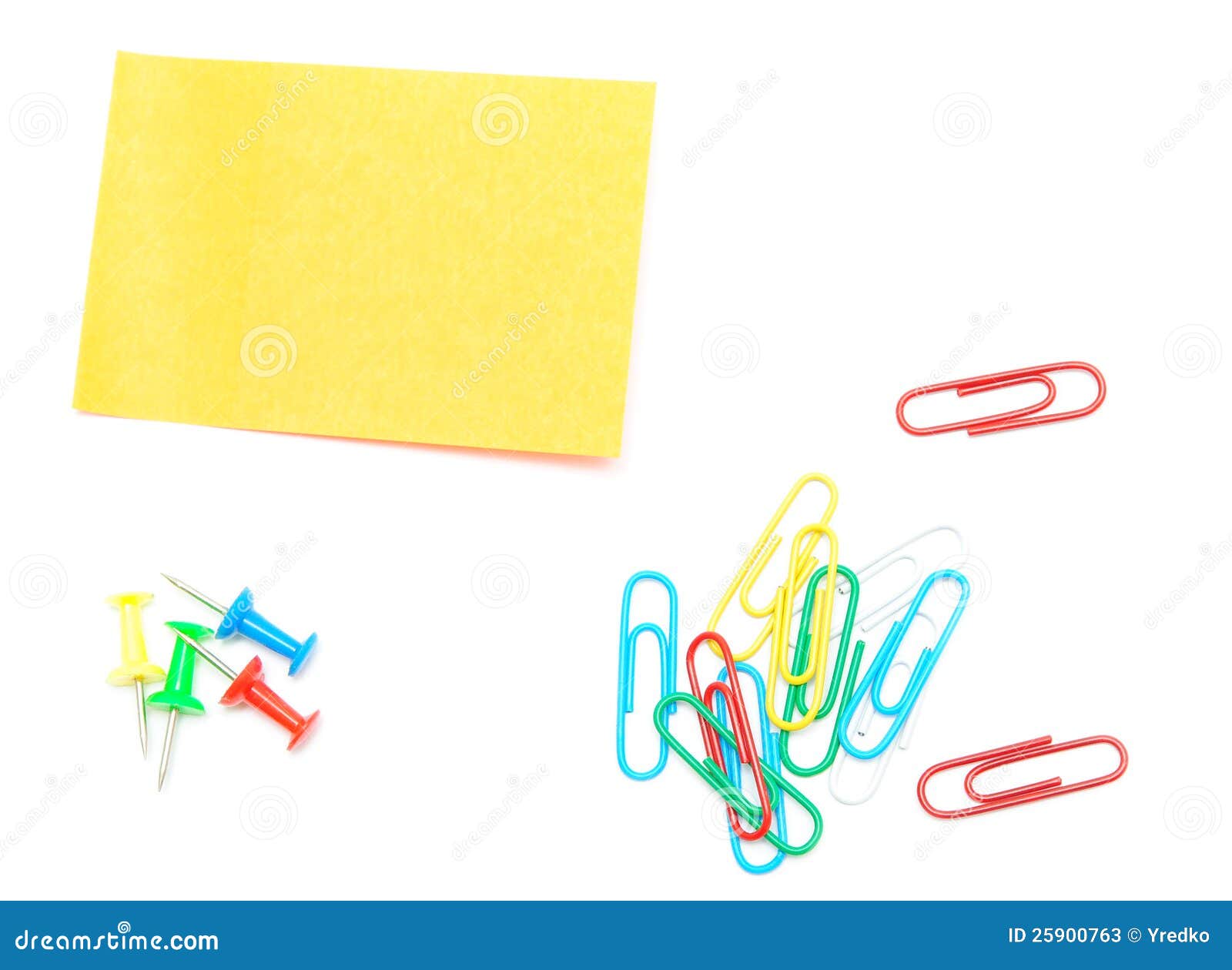 Paper clips, sticker stock image. Image of isolated, label - 25900763