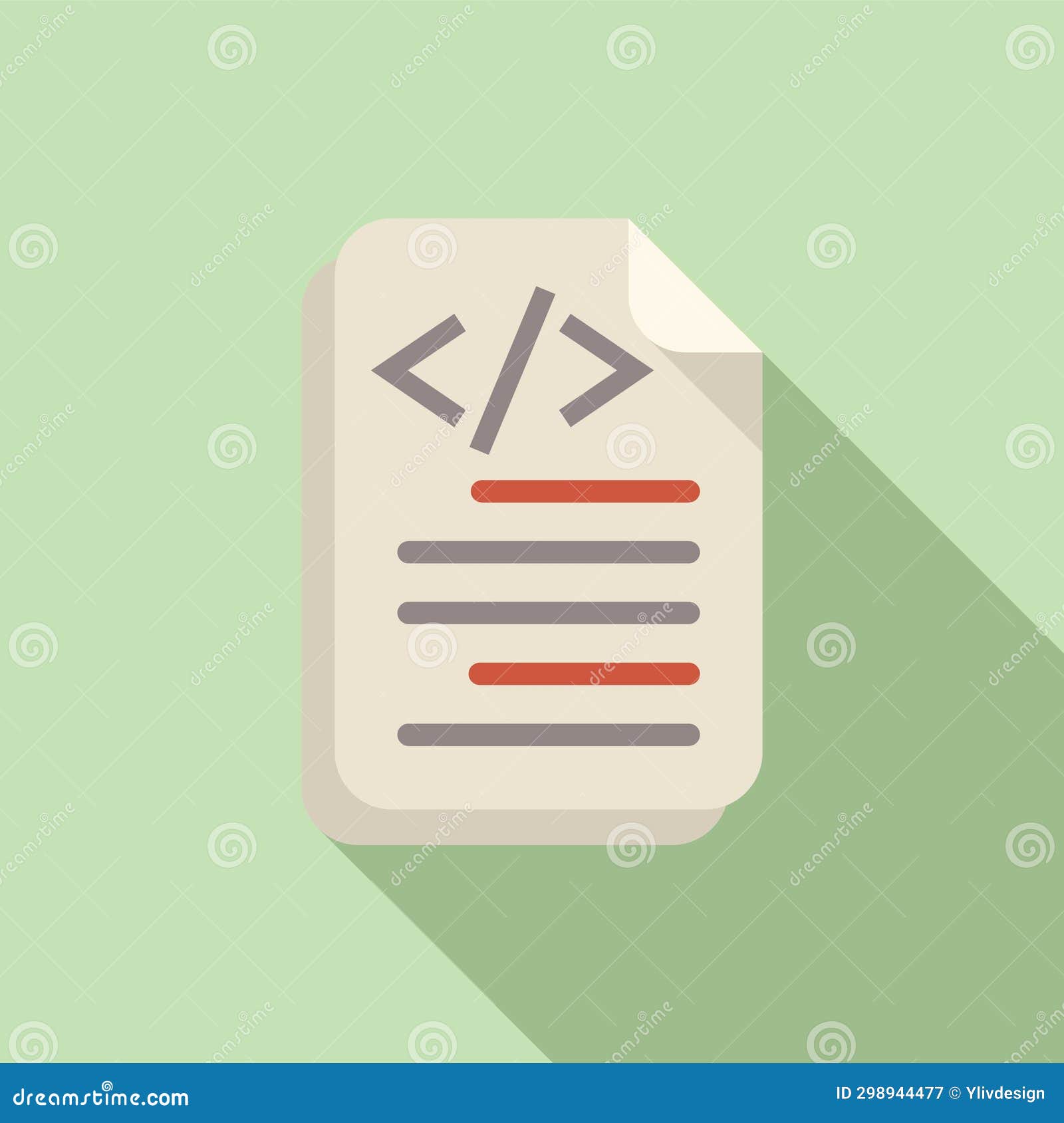 Paper Code Paper Icon Flat Vector. Screen Code Computer Stock Vector ...