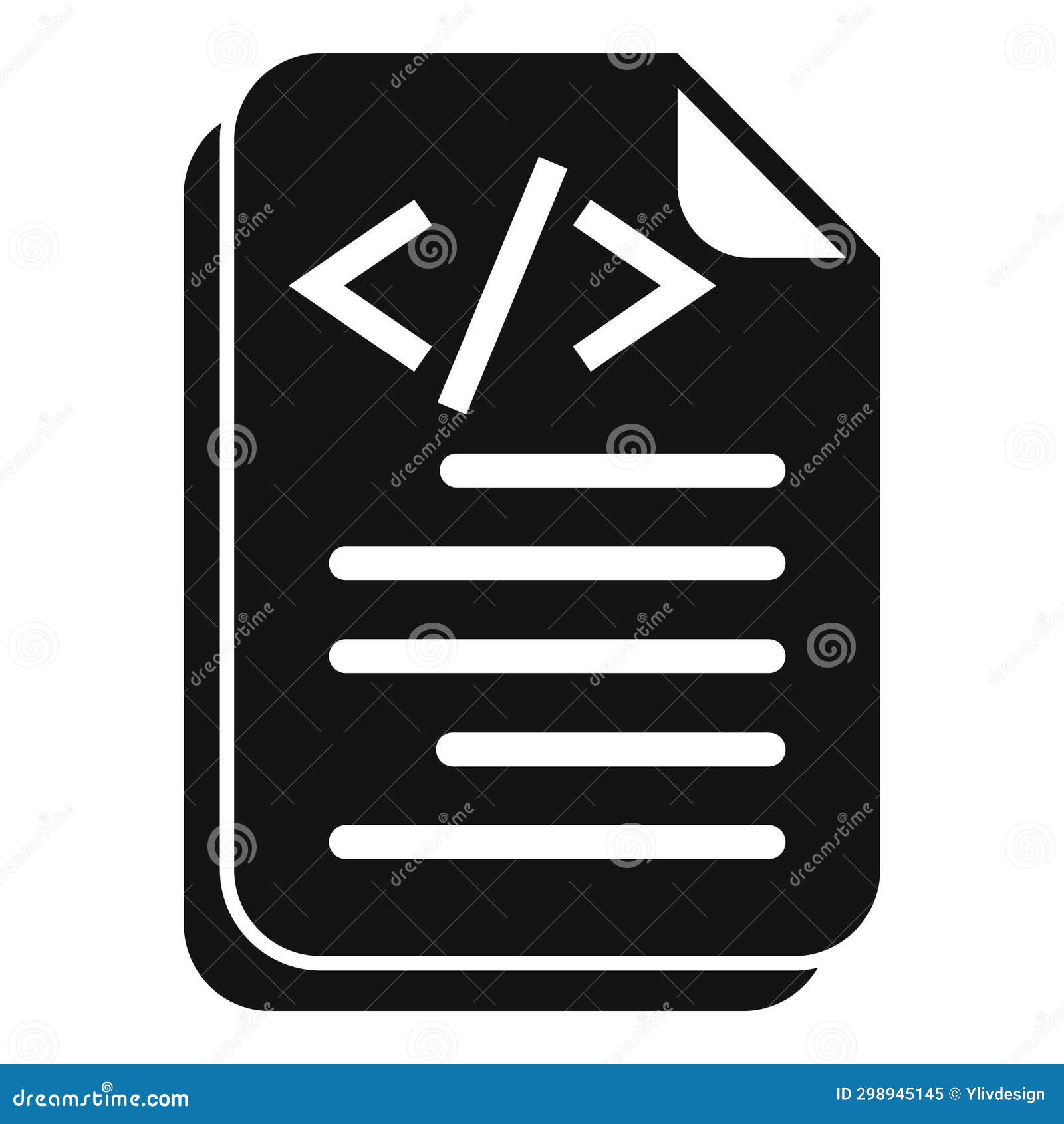 Paper Code Paper Icon Simple Vector. Screen Code Computer Stock Vector ...