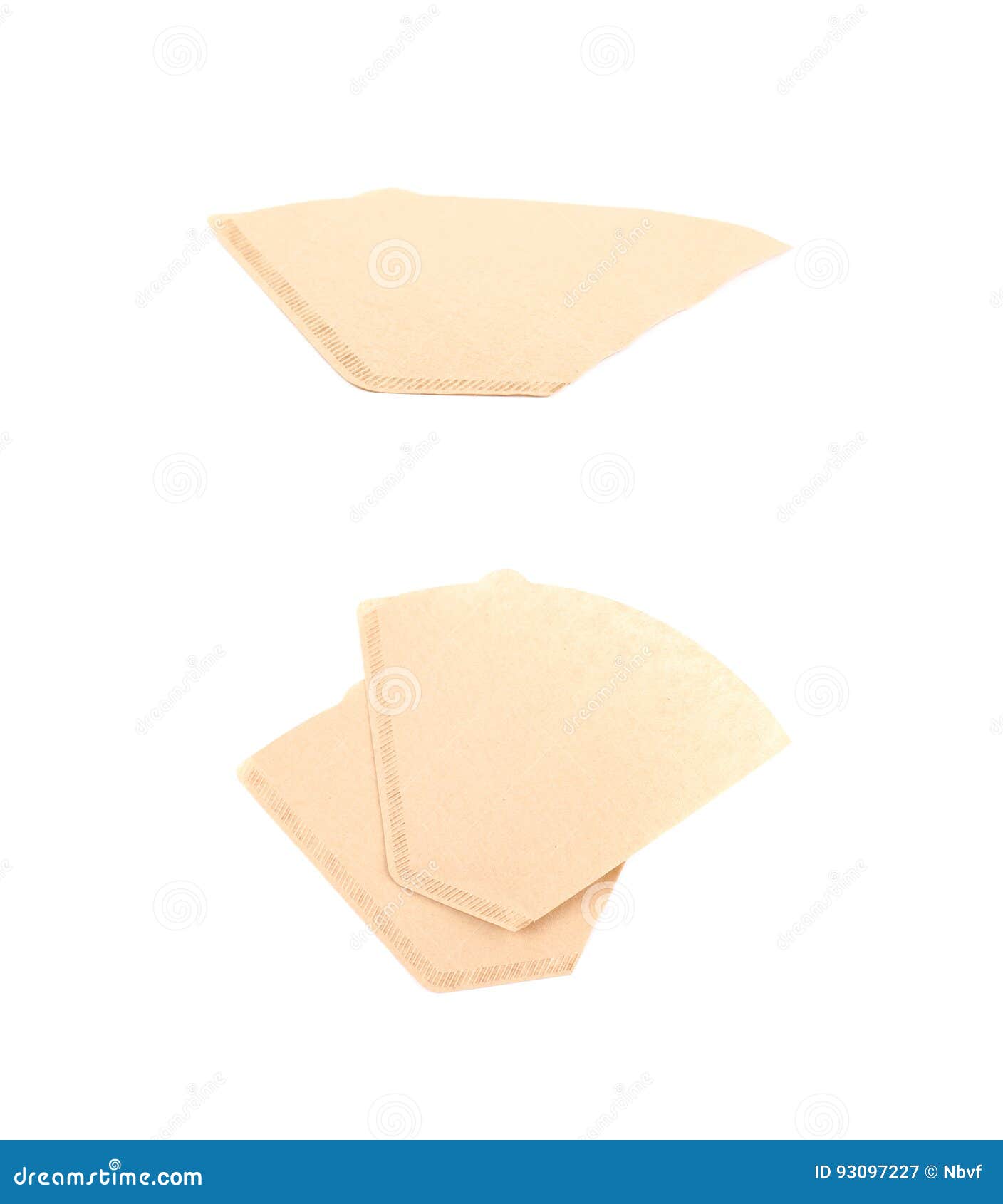 Paper Coffee Filter Isolated Stock Image - Image of container, package ...