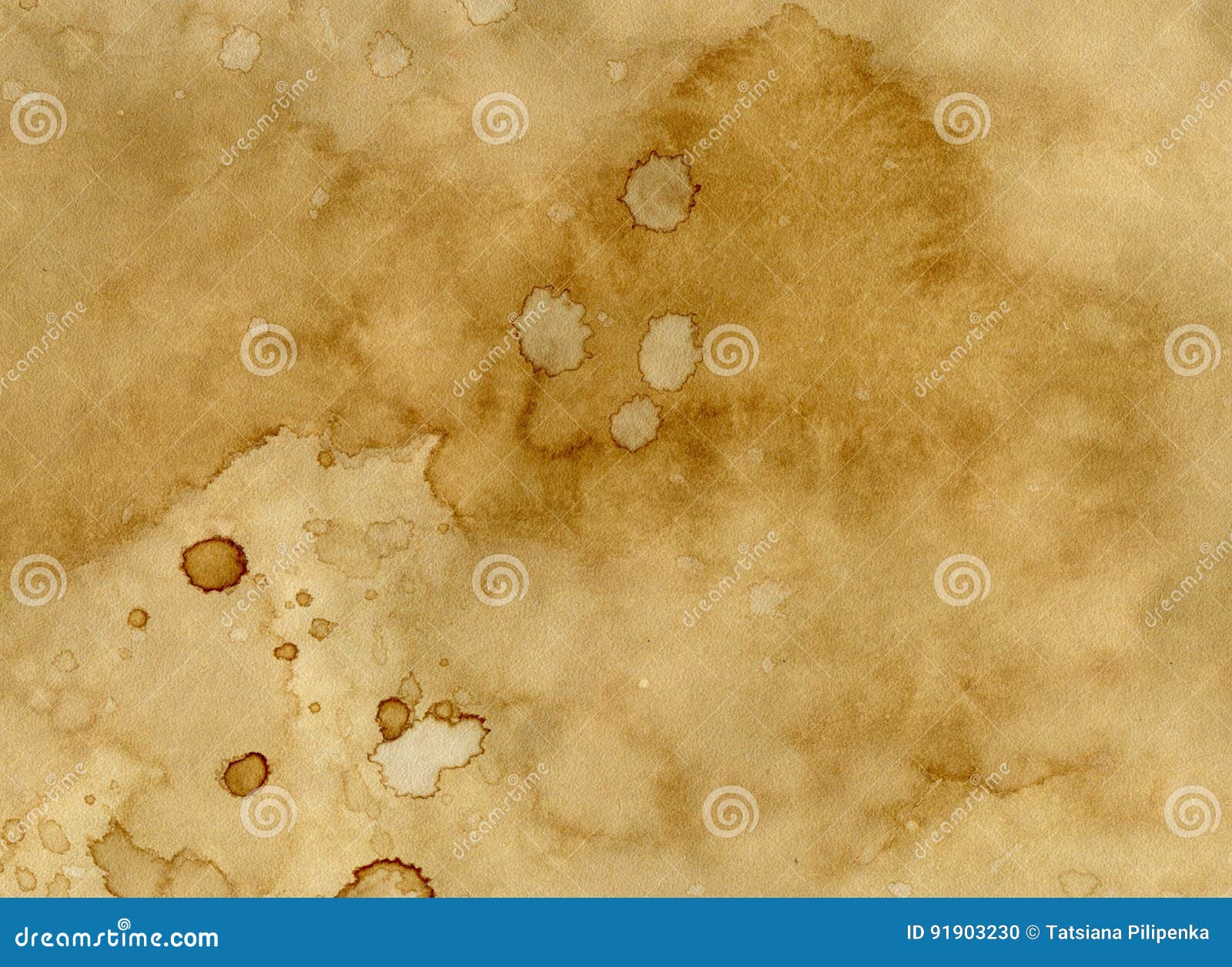 Paper with coffee stains stock photo. Image of coffee - 91903230