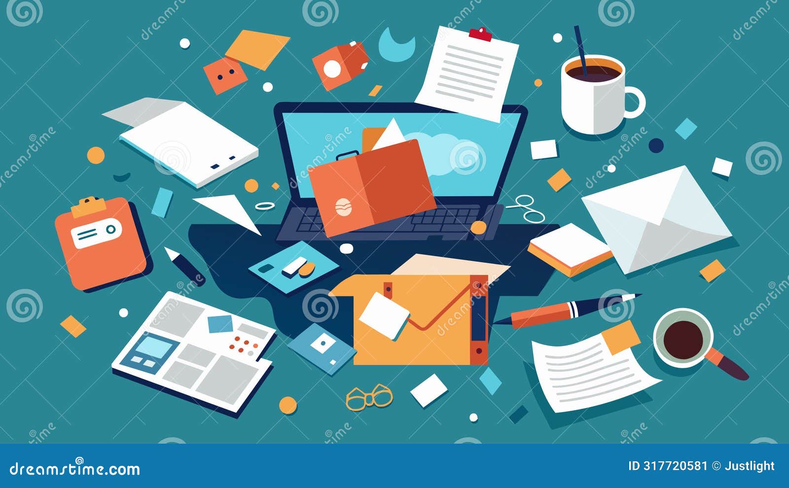 Cluttered Collage Stock Photography | CartoonDealer.com #15644312